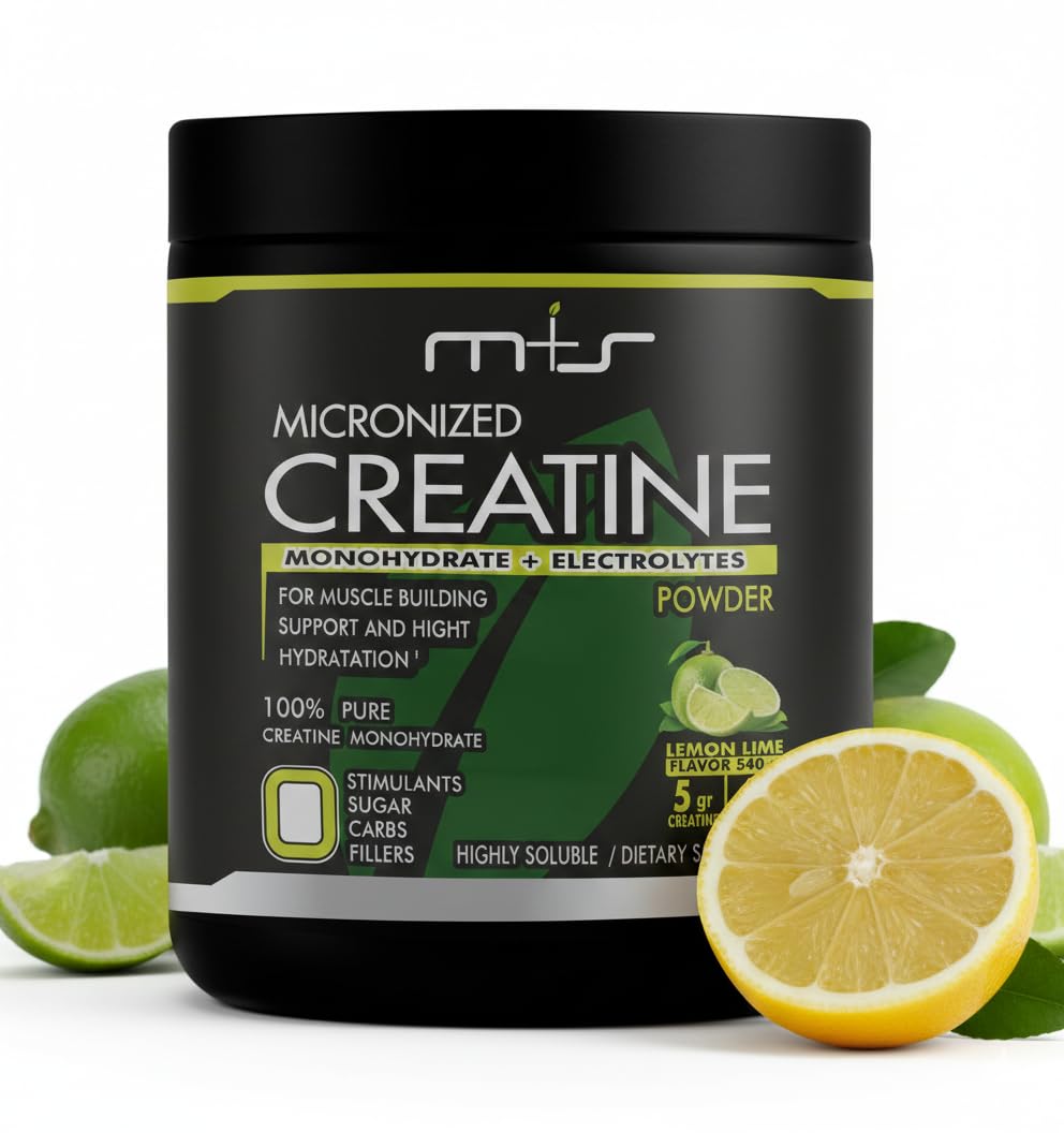 M+S creatine monohydrate lemon lime