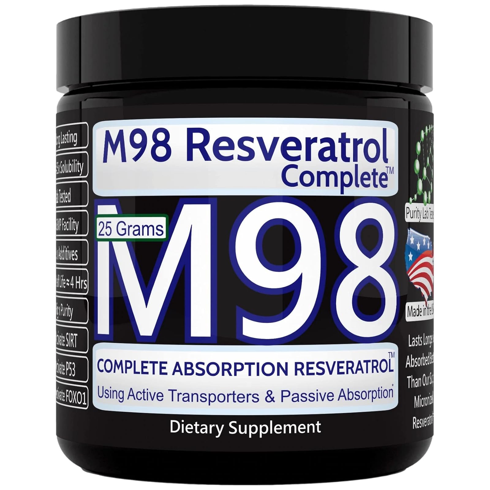 M98 Resveratrol Complete pure powder benefits