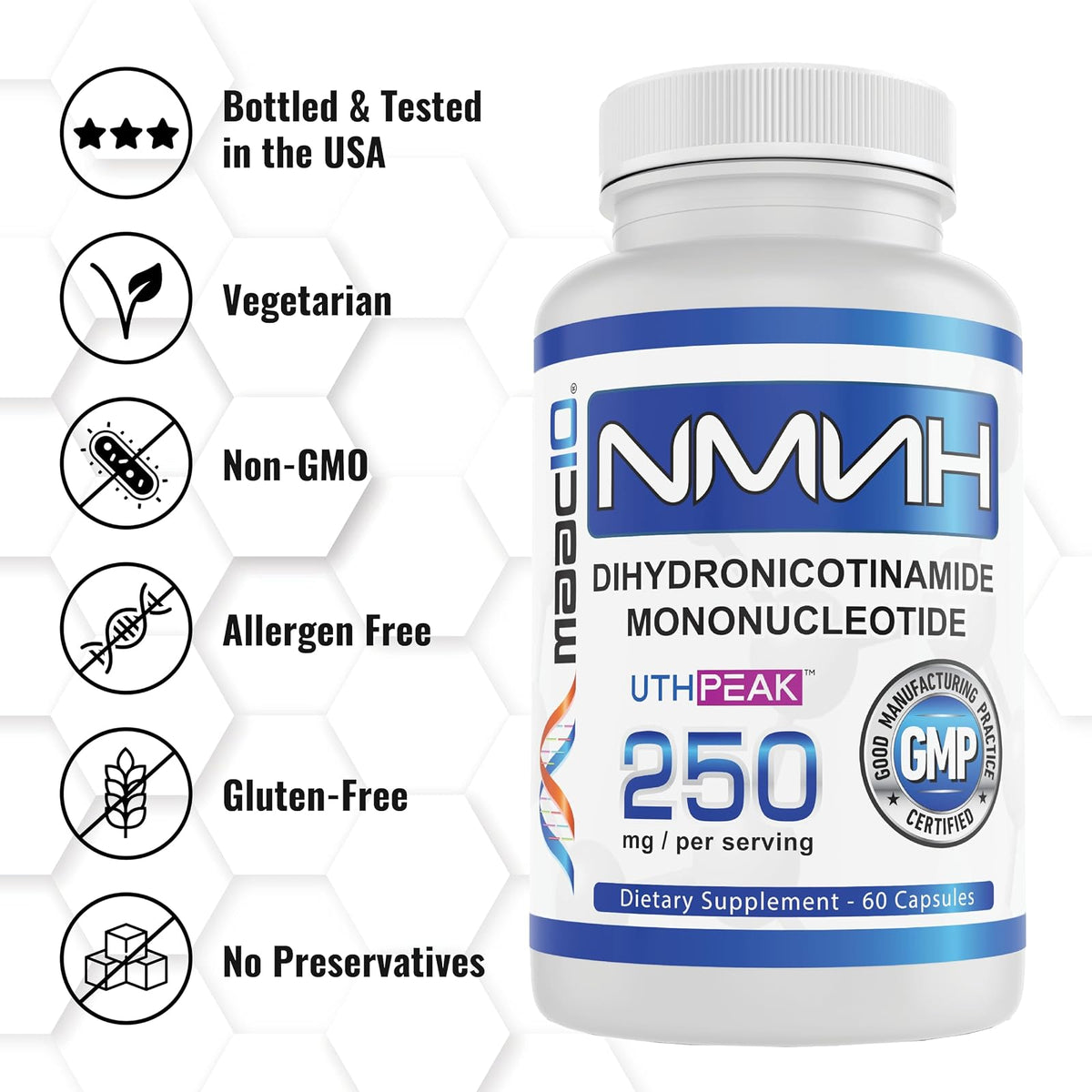 MAAC10 NMNH 250 mg for stress relief
