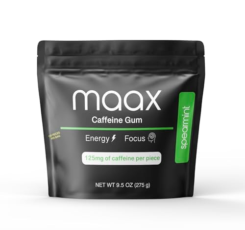 Maax caffeine energy gum benefits