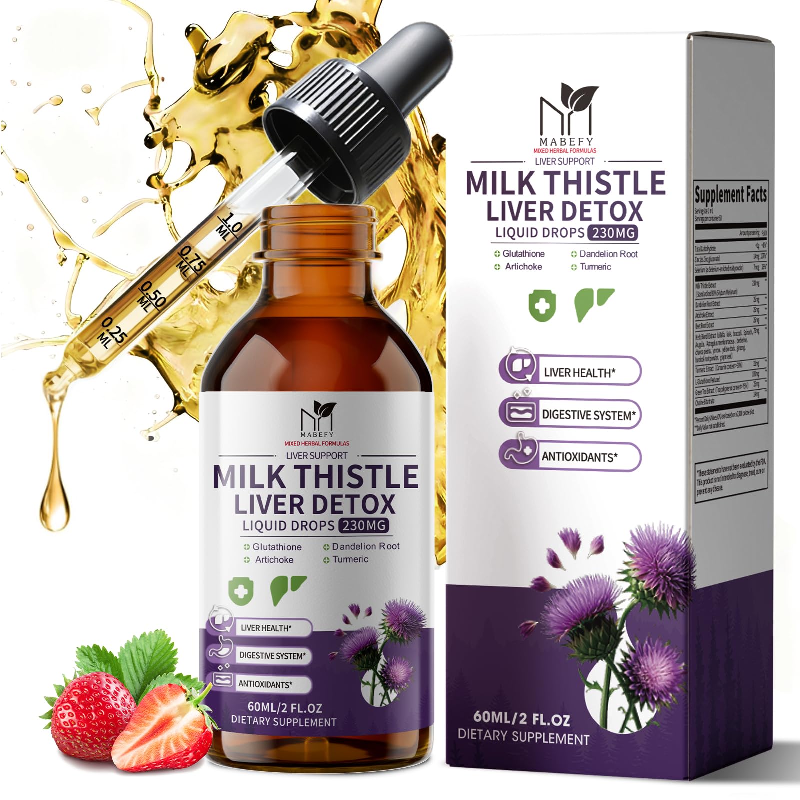 MABEFY milk thistle herbal drops