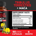 Maca and Ashwagandha herbal supplement benefits