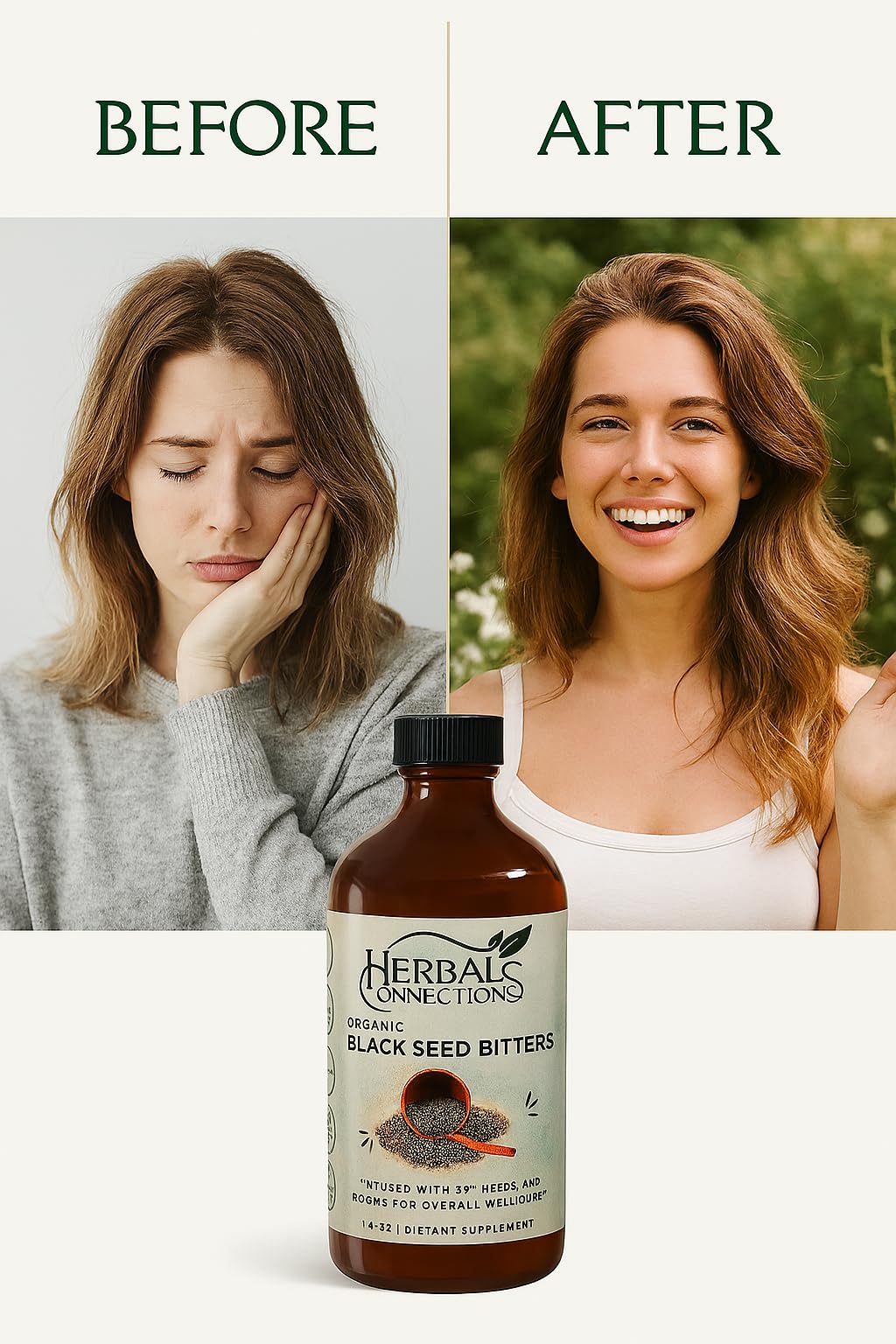 Maca and honey infused bitters