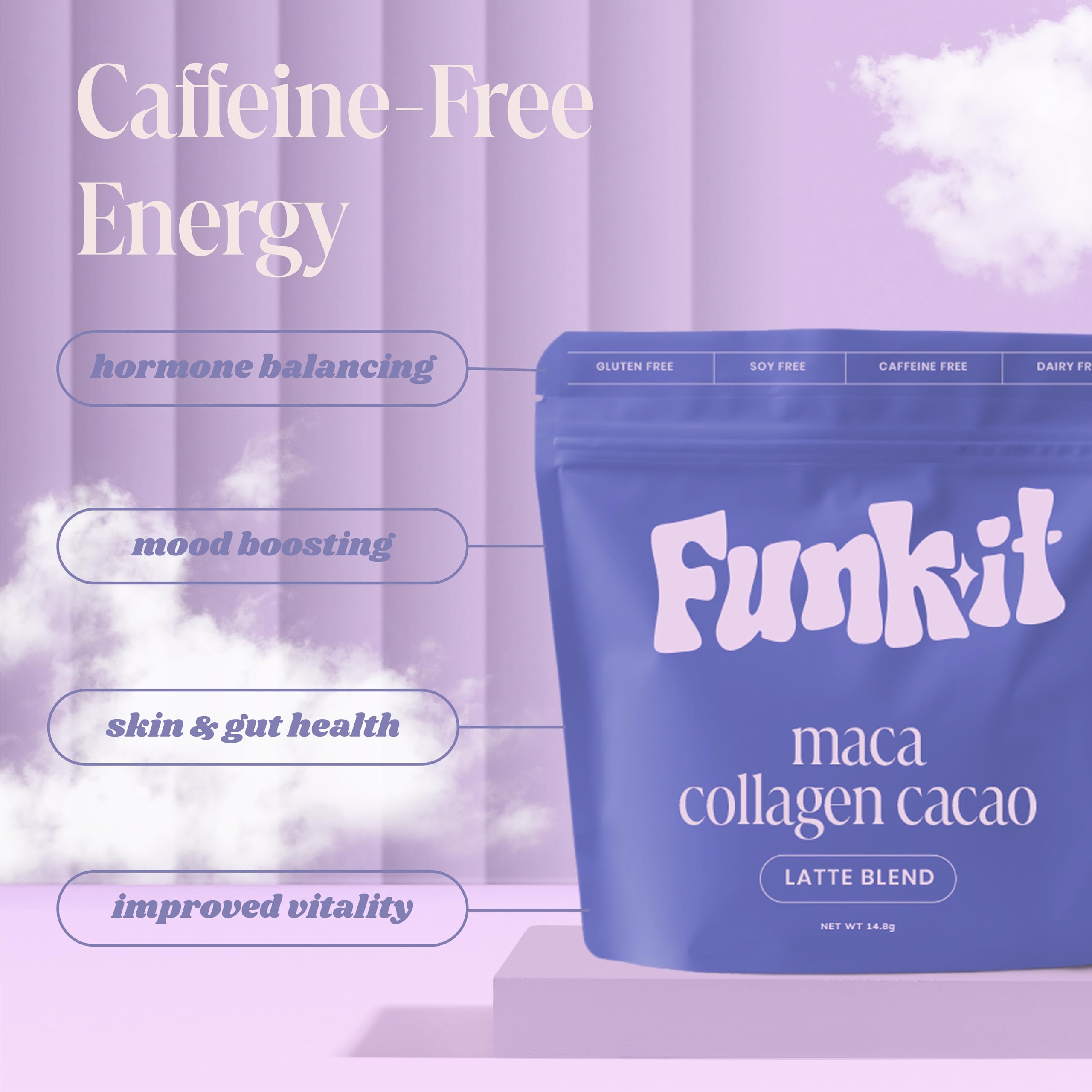 maca cacao collagen latte blend