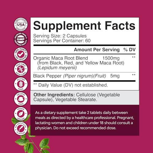 maca capsules for energy and focus