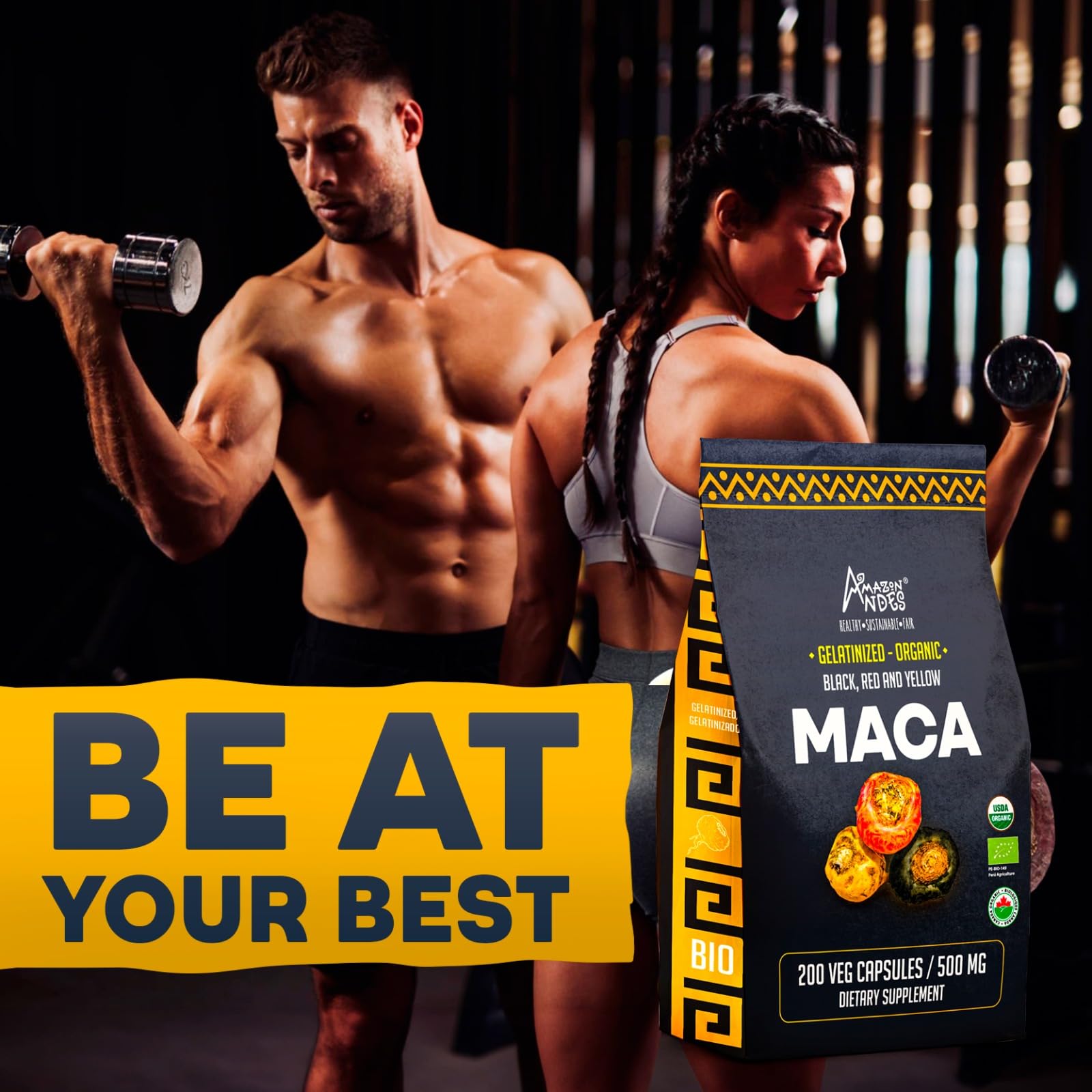 Maca capsules for improved stamina