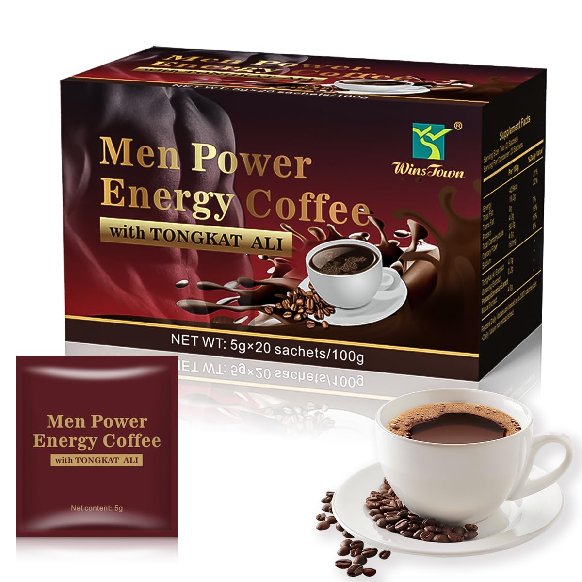 Maca Coffee herbal energy sachets