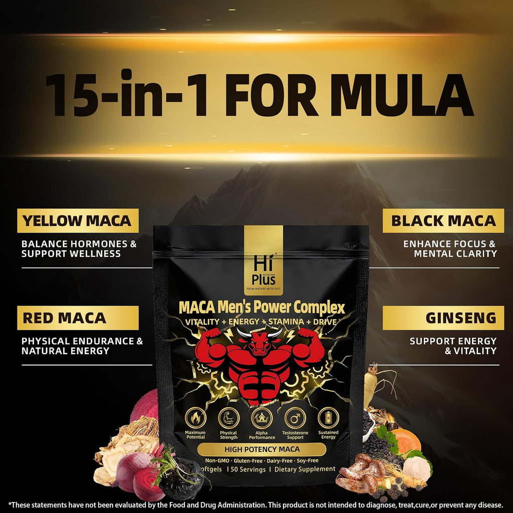 Maca complex for increased energy