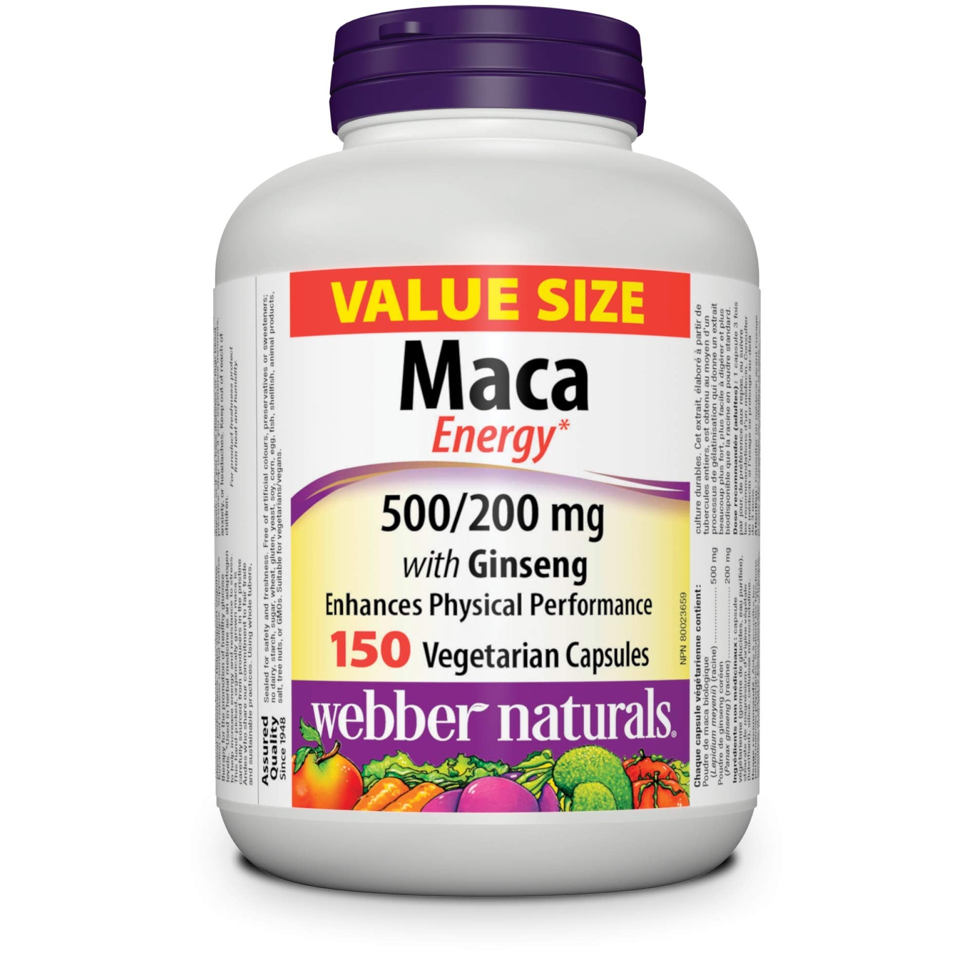 Maca energy capsules for vitality