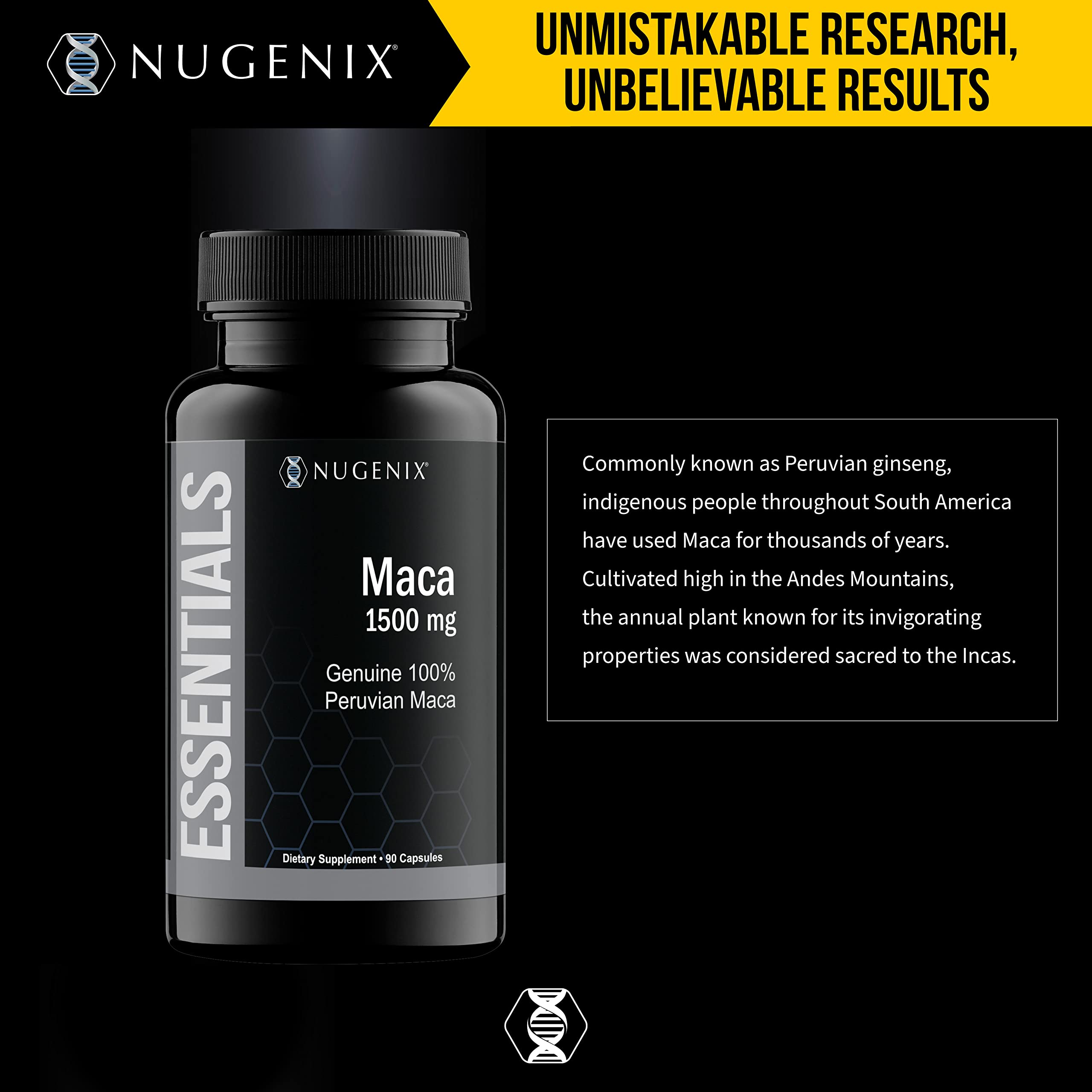 Maca extract for enhanced stamina