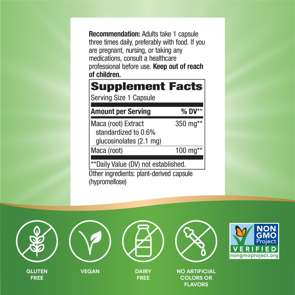 Maca for improved stamina and performance