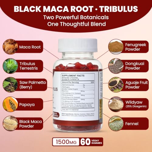 Maca gummies for enhanced curves