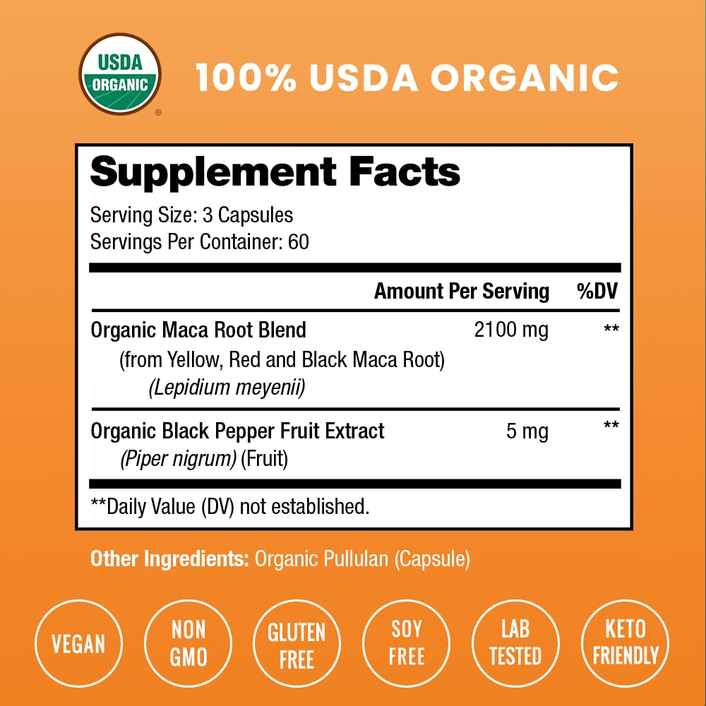 Maca Root 2100 mg for hormonal balance