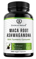 Maca root and ashwagandha capsules