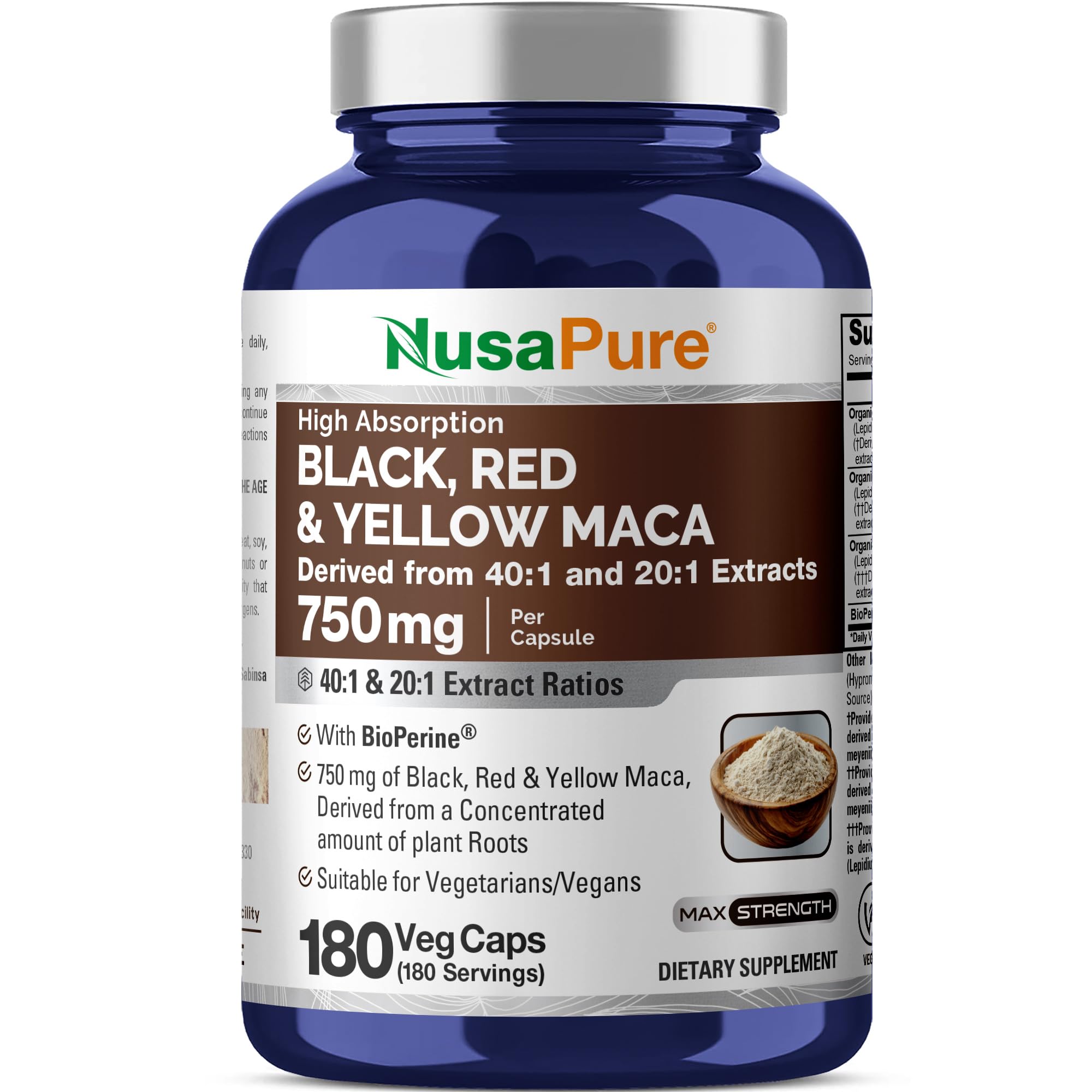 Maca root blend for energy
