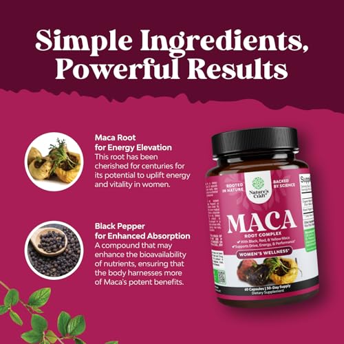 Maca root capsules for hormonal wellness