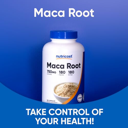 Maca root capsules for mood support