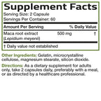 Maca Root capsules for vitality