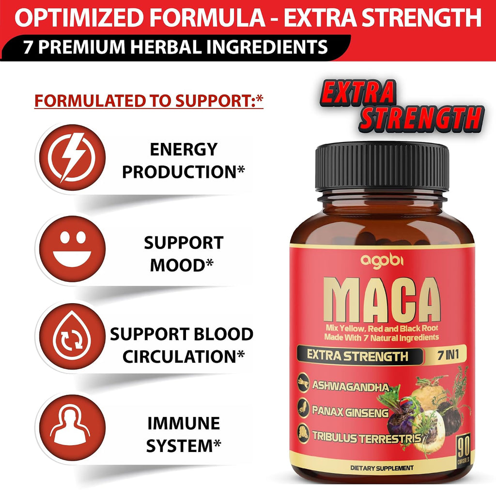 Maca root capsules for women's wellness