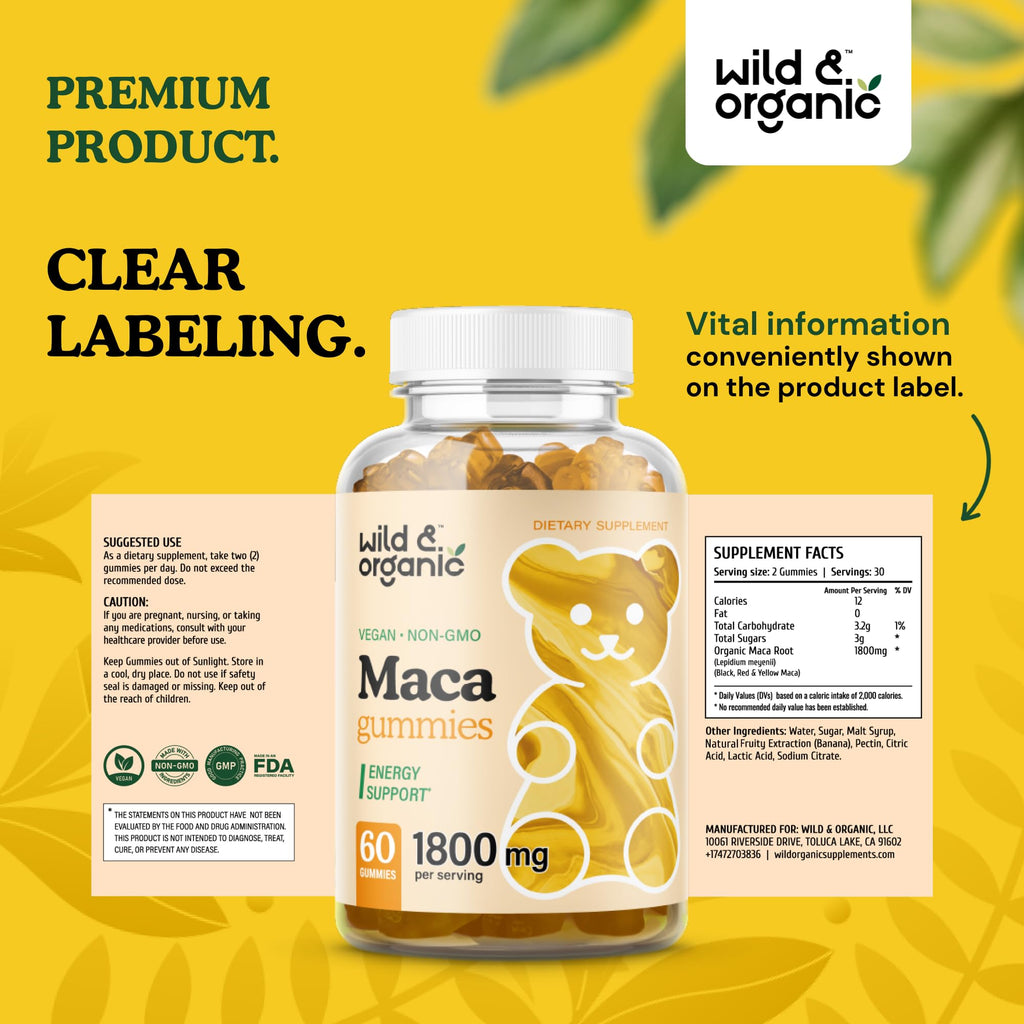 Maca root chews for balanced mood