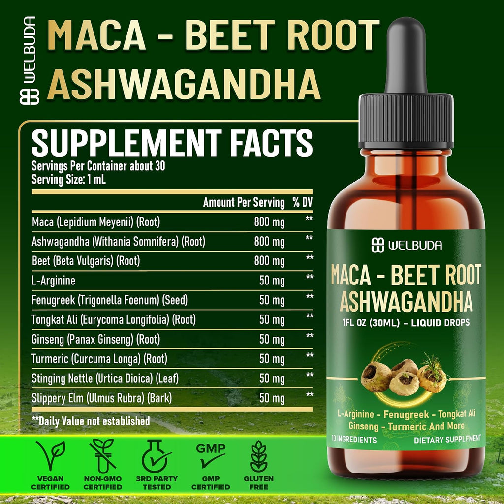 maca root drops for stress relief