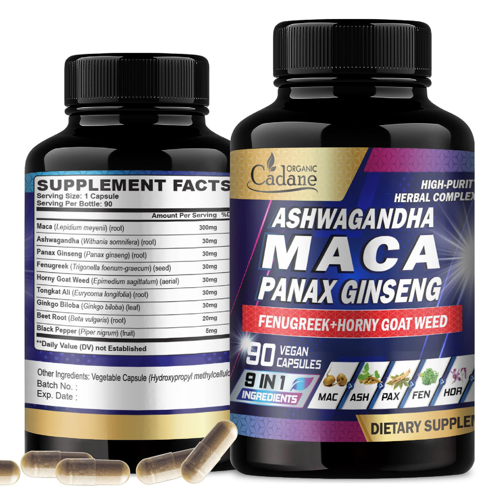 Maca root energy boosting capsules