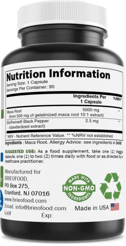Maca root extract for vitality