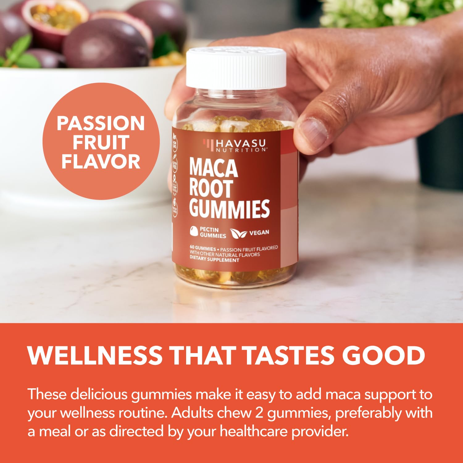 Maca root gummies for stress relief