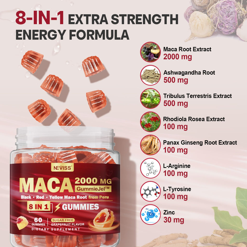 Maca root gummies with zinc benefits