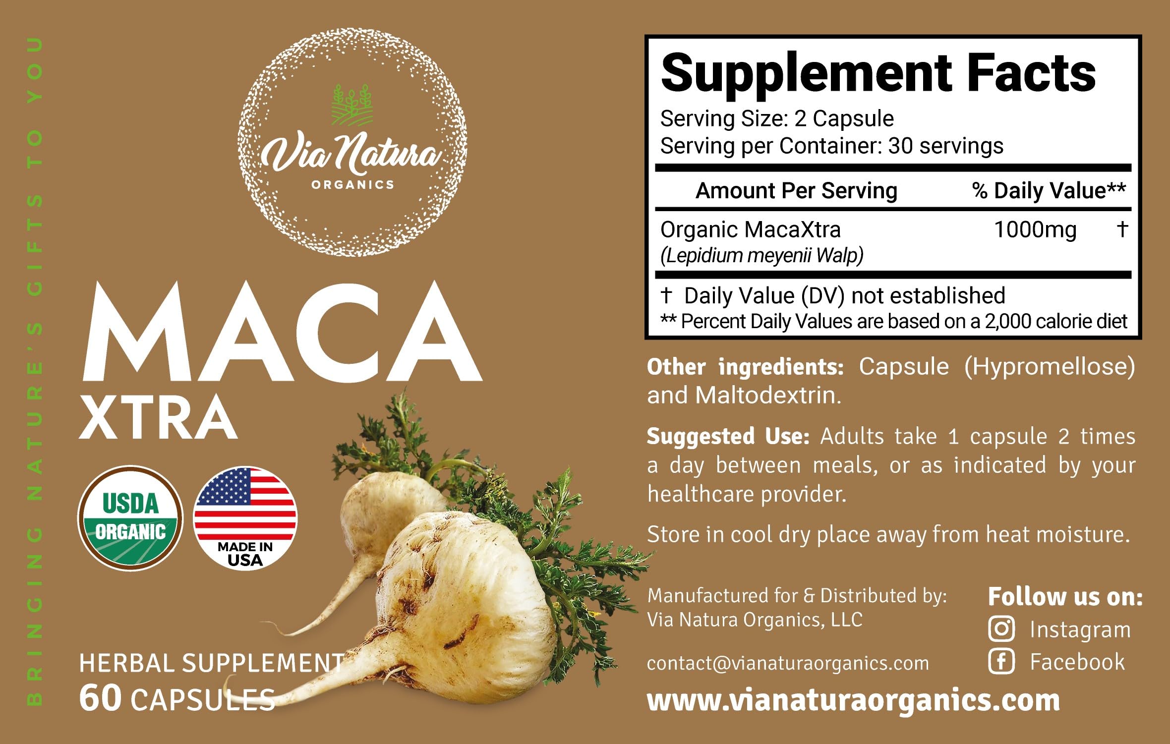Maca Xtra for energy and vitality