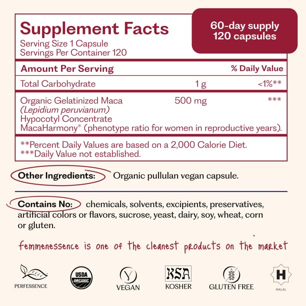 MacaHarmony capsules for vitality boost