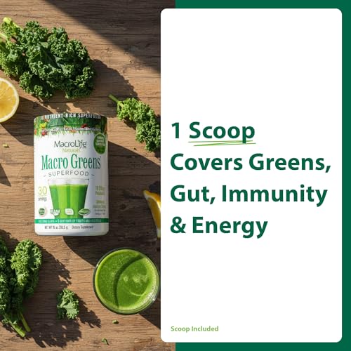 Macro Greens powder for energy boost