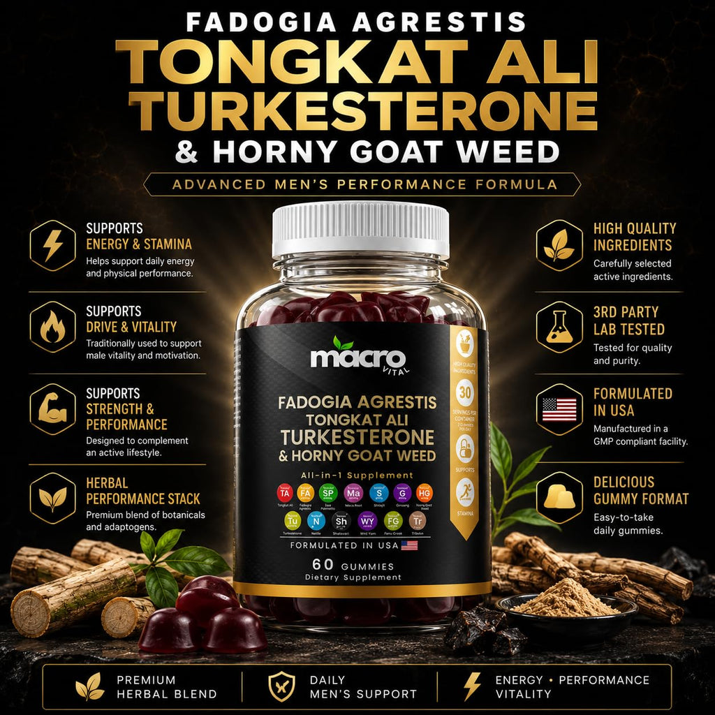 MACRO VITAL testosterone support gummies