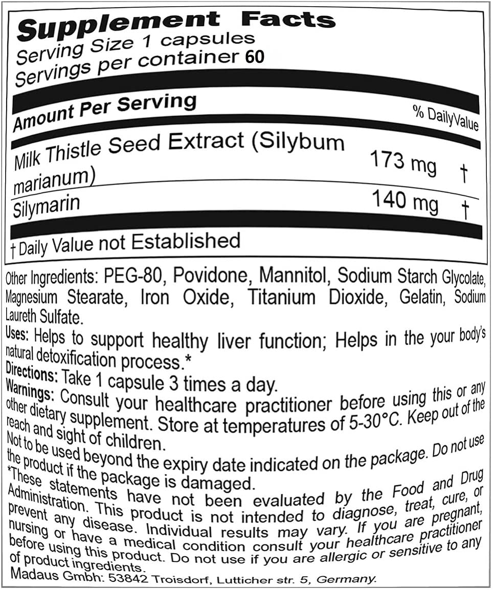 Madaus Legalon milk thistle extract benefits