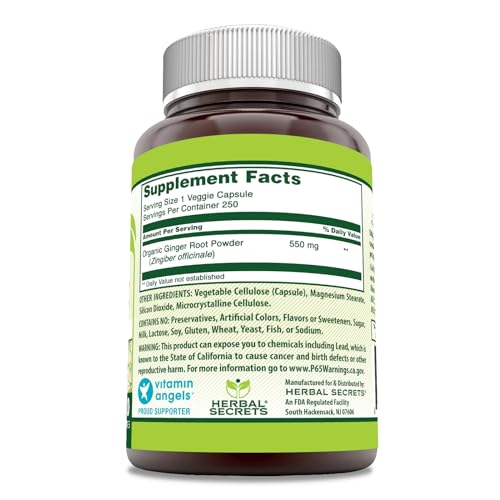 Made in Canada ginger supplement