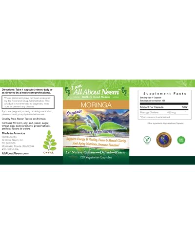 made in Canada moringa leaf supplement