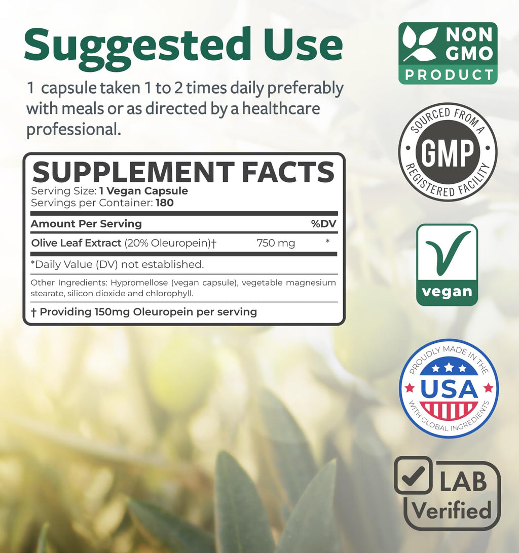 made in Canada olive leaf extract