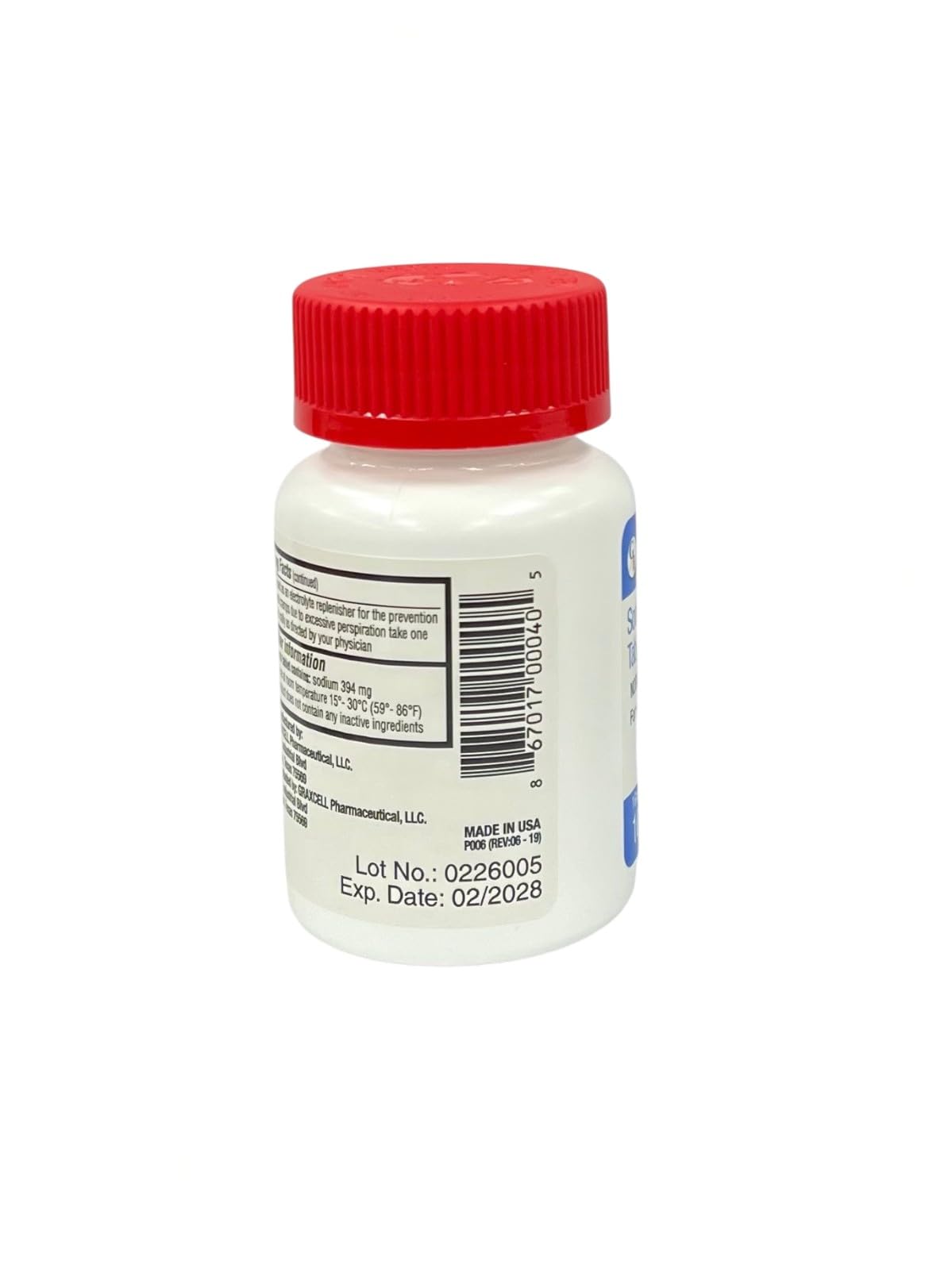 Made in Canada sodium chloride supplement