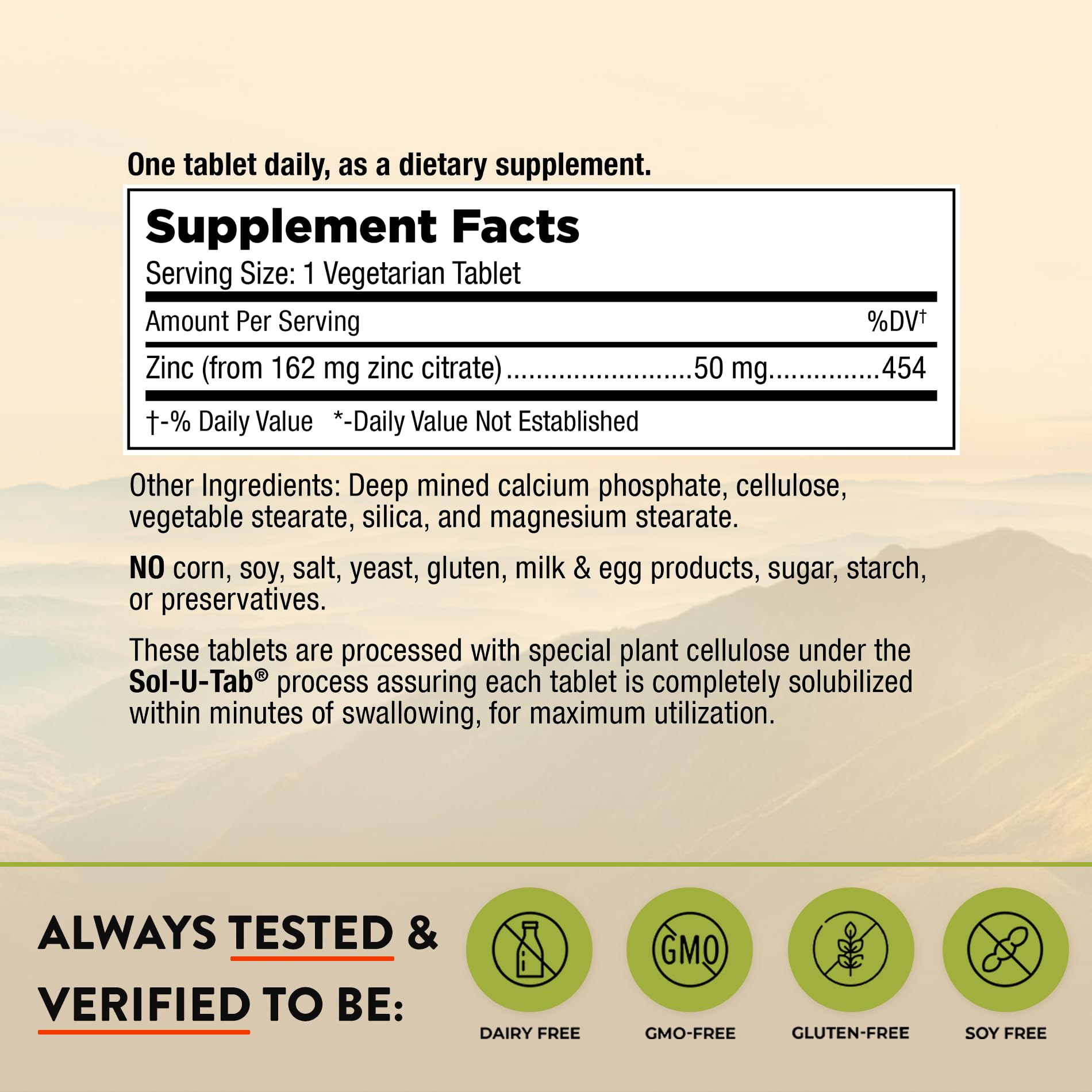 Made in Canada zinc vitamins