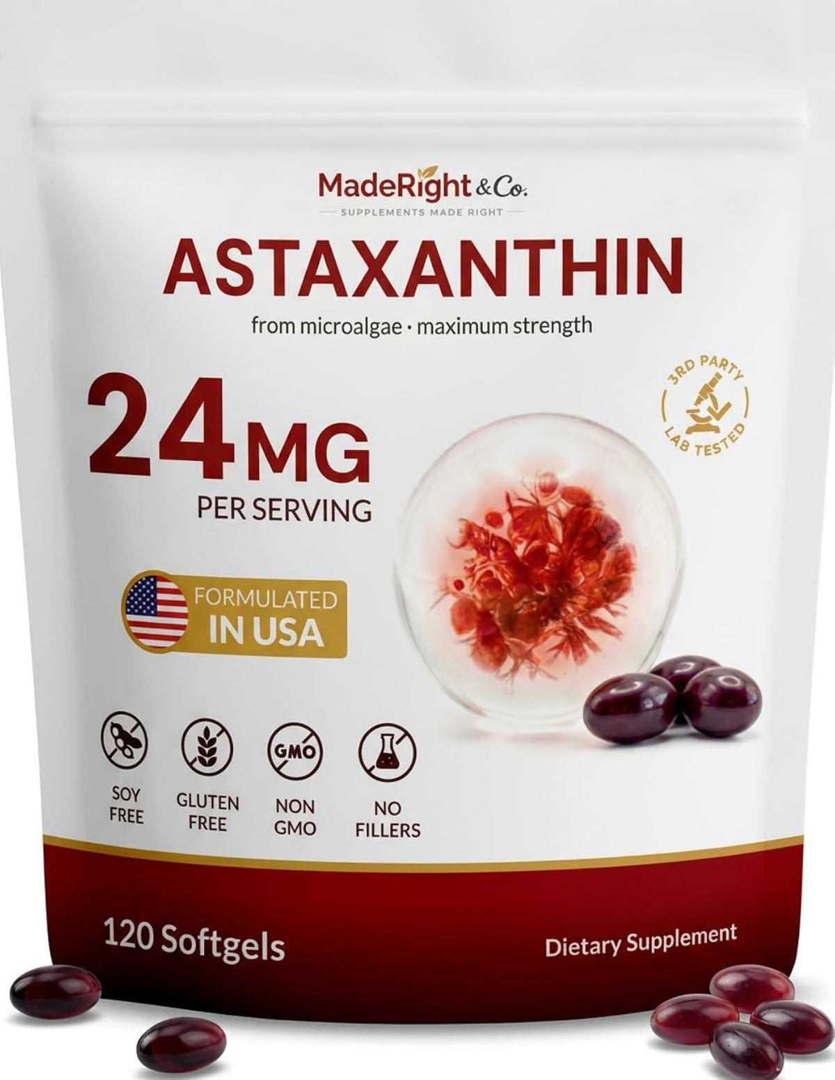 MadeRight Astaxanthin 24 mg softgels