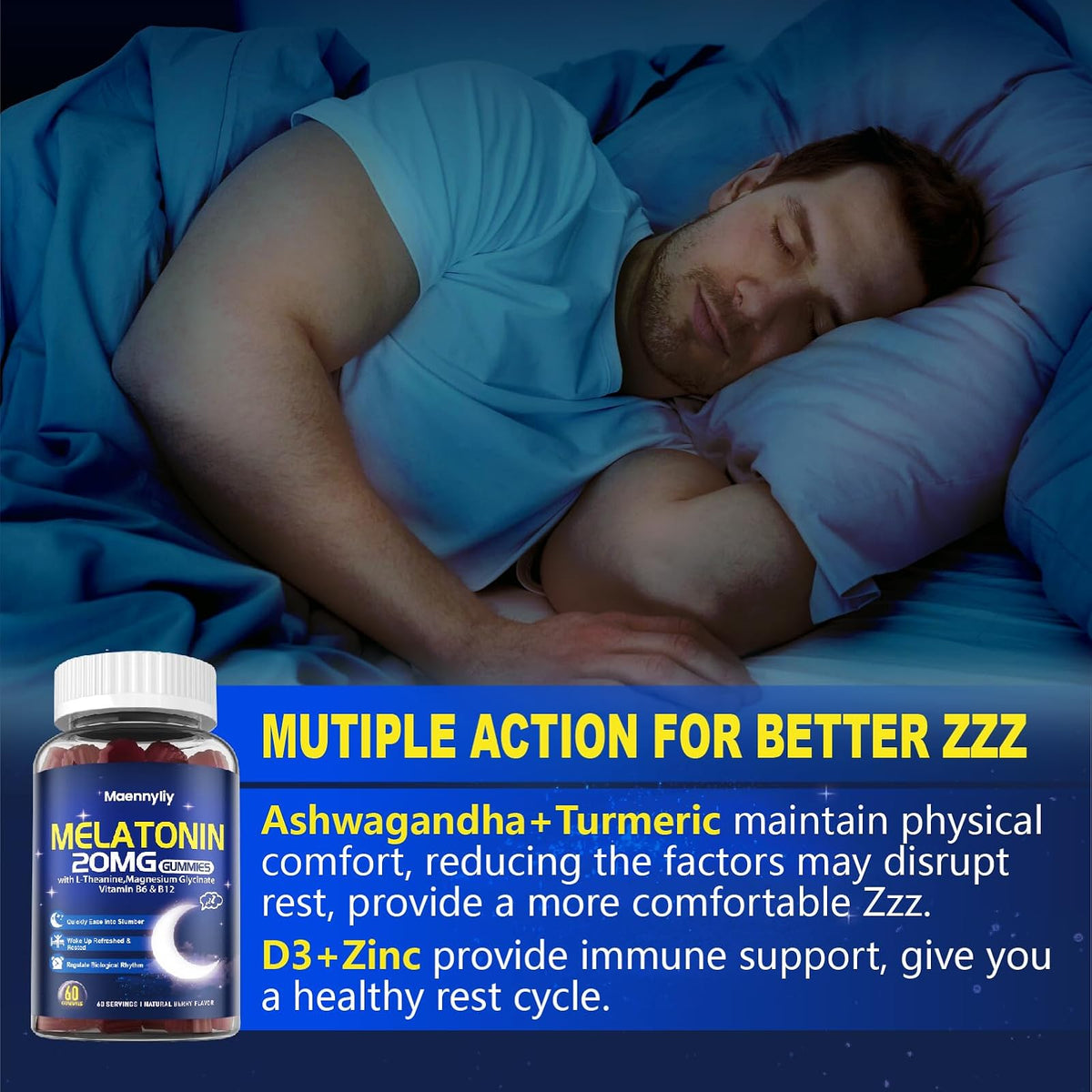Maennyliy melatonin 10mg sleep aid