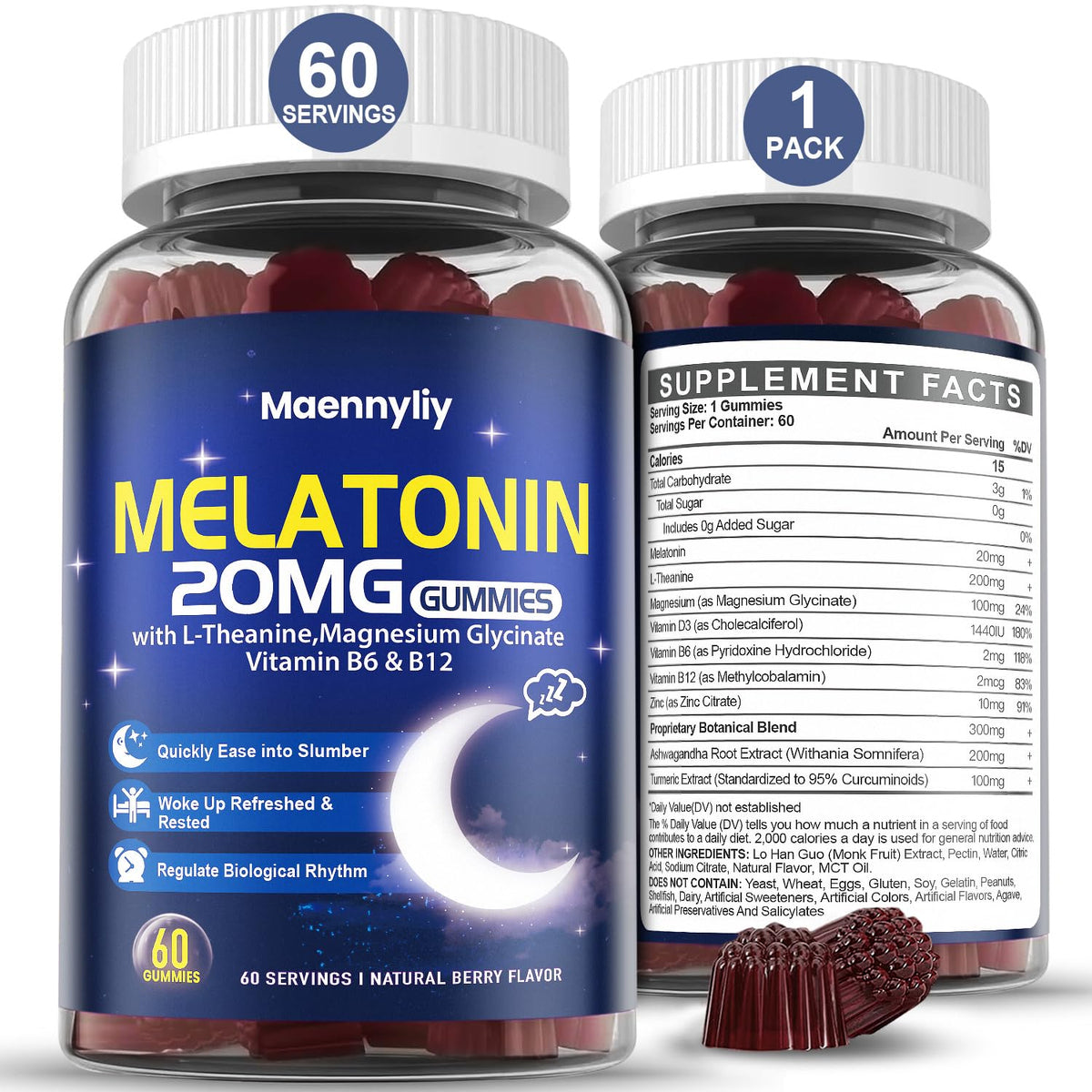 Maennyliy melatonin gummies for sleep