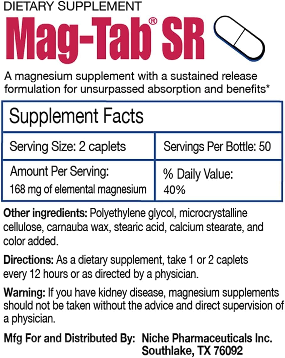 Mag-Tab SR magnesium for better sleep
