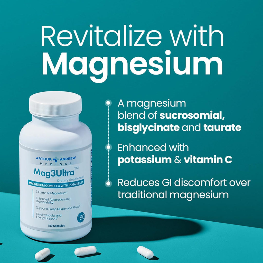 Mag3Ultra magnesium capsules for energy