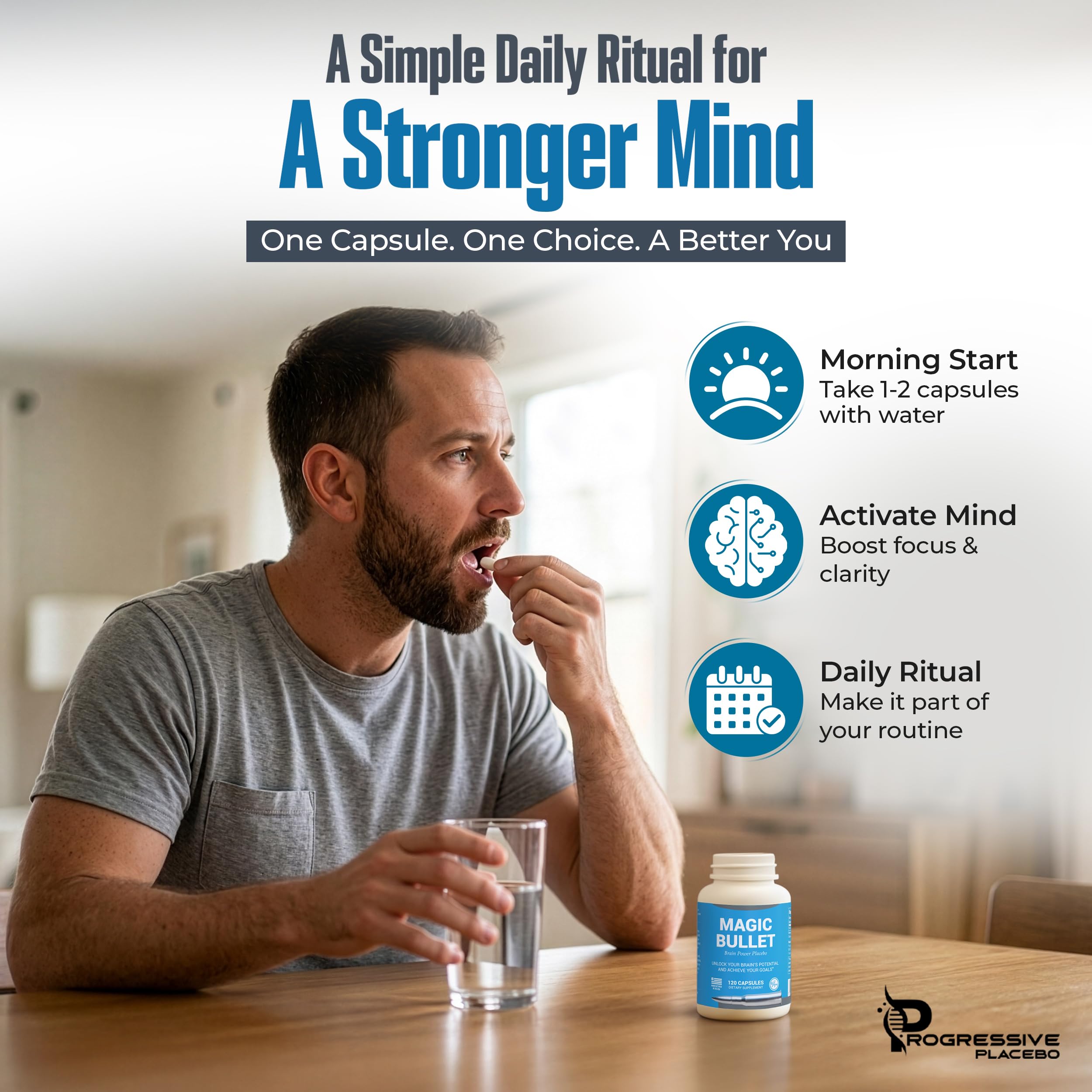Magic Bullet Placebo for stress relief