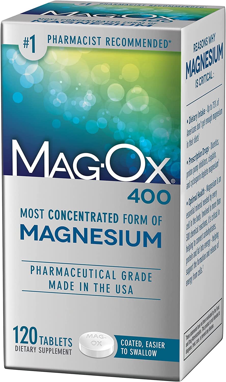 Magnesium 400 mg for muscle relief