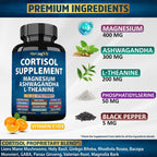 Magnesium and ashwagandha capsules