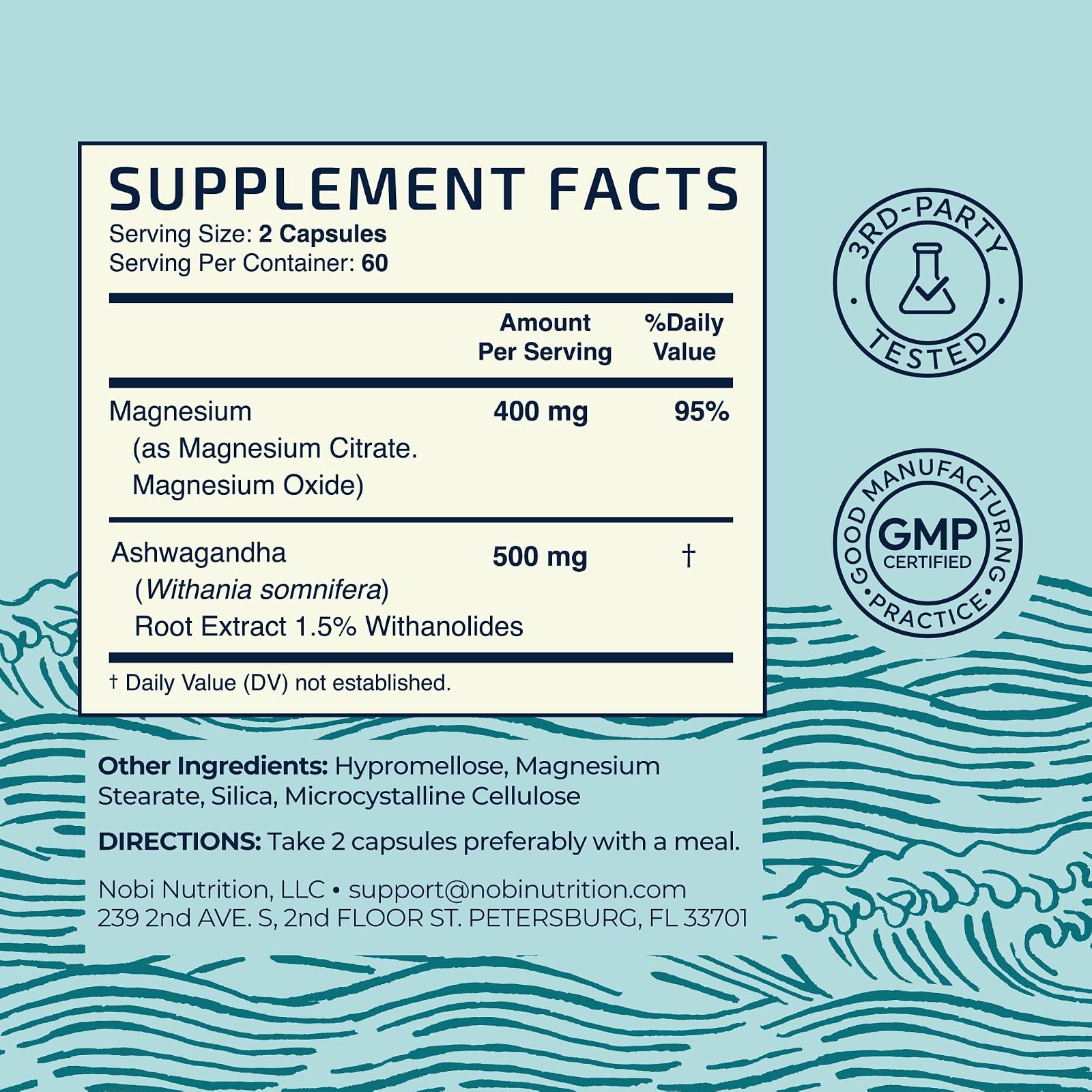 Magnesium and Ashwagandha combined formula