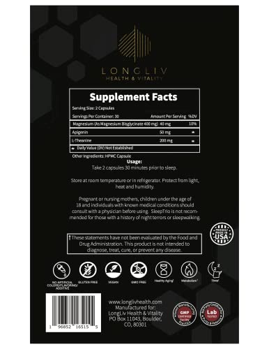 Magnesium and L-Theanine for deep sleep