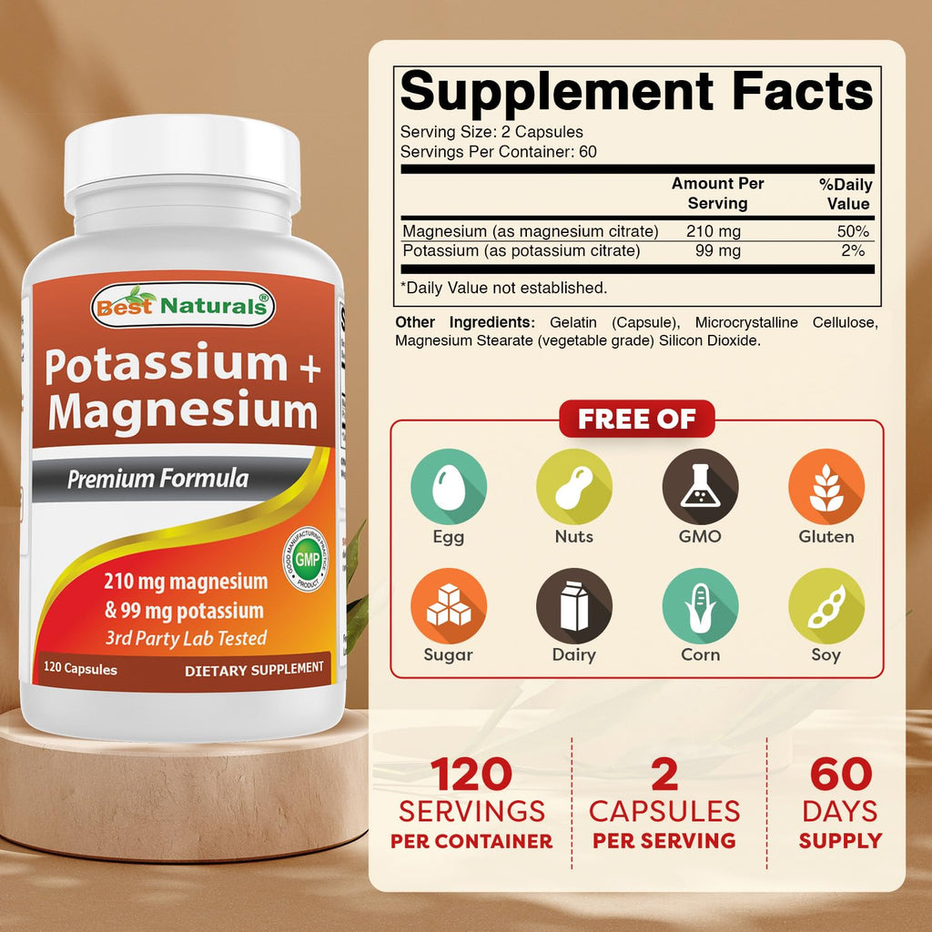 Magnesium and potassium for muscle health